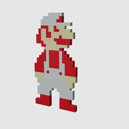 🔥 Super Mario Bros - Super Mario fire outfit multicolor sprite・Free 3D ...
