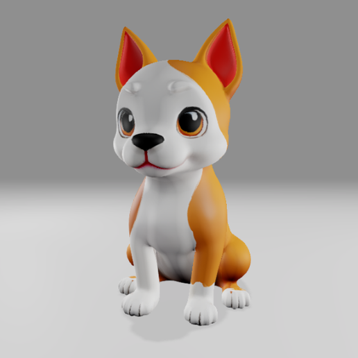 STL file Dog : cute and sitting 🐕 ・3D printing design to download・Cults
