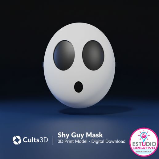 🎃 Shy Guy Mask - Shy Guy Mask - 3D Printable Model・ STL File for 3D ...