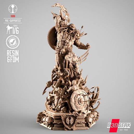 🗿 B3DSERK DARK AGE SPAWN SCULPTURE READY FOR PRINTING・ 3D File for 3D ...