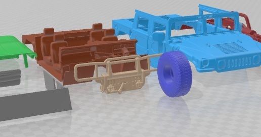 🚗 Hummer H1 1992 Printable Car・ 3D File for 3D printing・Cults