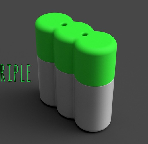 👽 Valkyrie 18650 case・Free 3D File for ・Cults