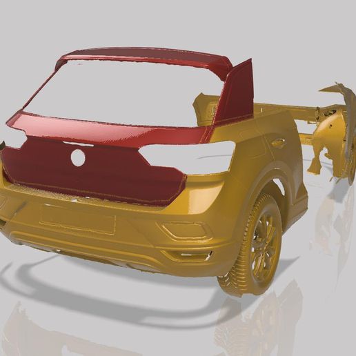 🚗 VOLKSWAGEN T-ROC - BOOT / TRUNK - 3D SCAN・Arquivo STL para Impressão ...
