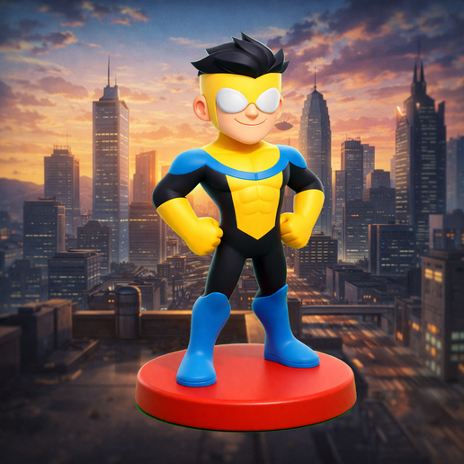 👾 INVINCIBLE - 3D figure Infinity/Disney style・ STL File for 3D ...