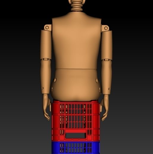 💭 Crash Test Dummies on Plastic Crates 3d printable 24th and 18th scale ...