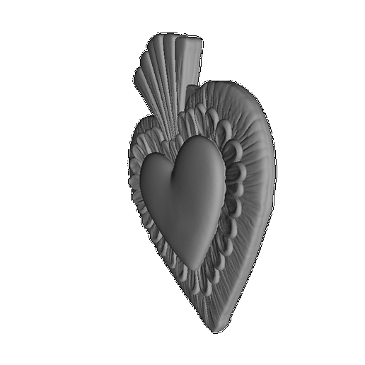 💜 Simple heart・ STL File for 3D printing・Cults