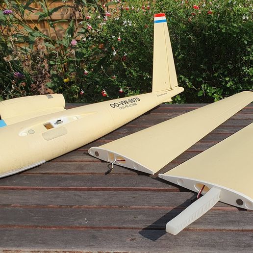 🌀 Fouga Cyclone, 40mm EDF powered glider・ 3D File for 3D printing・Cults