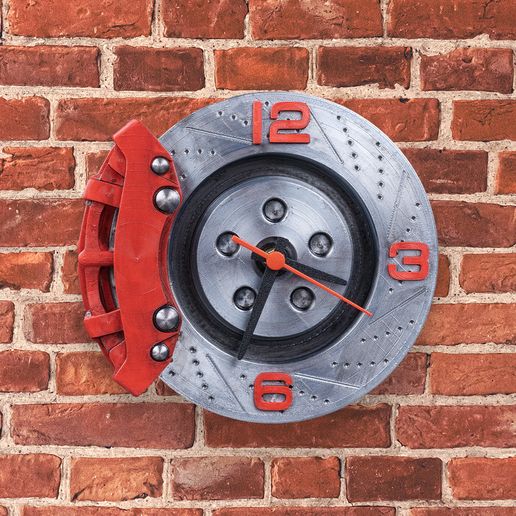 🕰️ Brake Time! Wall Clock・ STL File for 3D printing・Cults