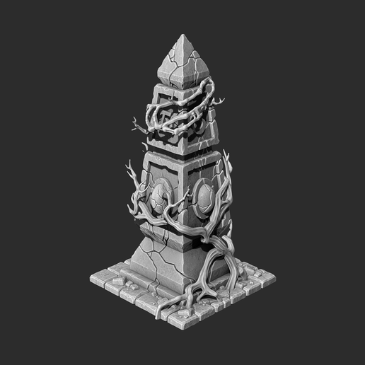 🧝 High Elf Obelisk Scenery Terrain・ STL File for 3D printing・Cults