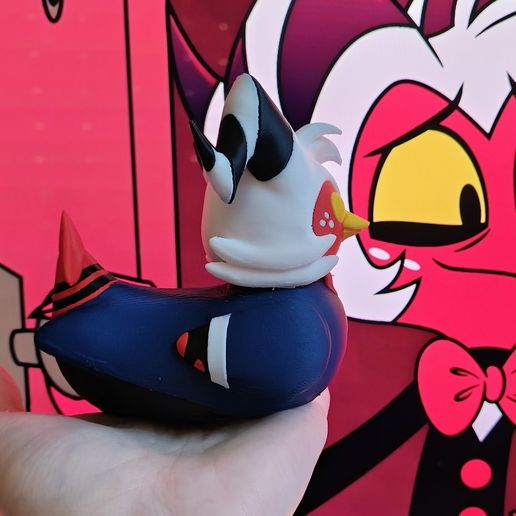 🦆 Moxxie Duckie - Helluva Boss Rubber Duck・ 3D File for 3D printing・Cults