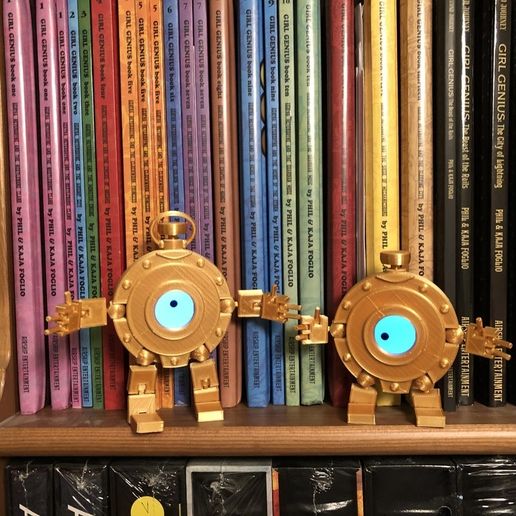 👧 Dingbot Prime and Deuce Dingbot (Girl Genius)・Free 3D File for ・Cults