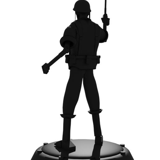 🤖 GI Robot Statue・ STL File for 3D printing・Cults