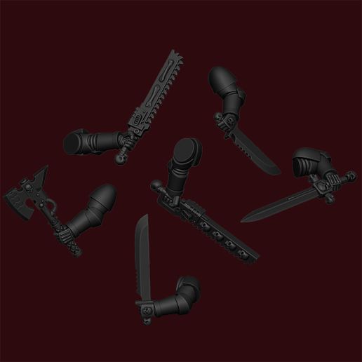 🔫 Legion of the Damned Melee Weapons・Free STL File for ・Cults
