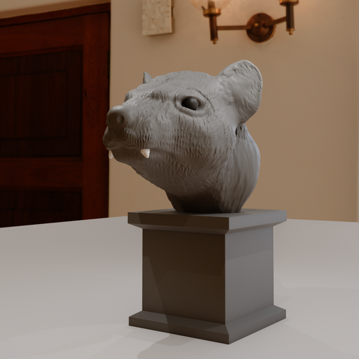STL file tasmanian devil bust statue stl 😈 ・3D printer model to ...