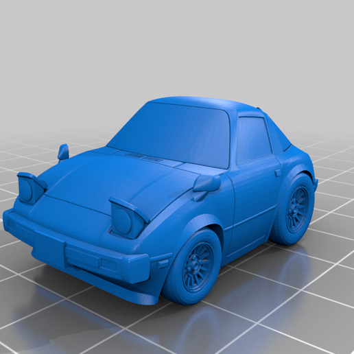 🚗 Mazda RX-7 SA22C・Free STL File for ・Cults