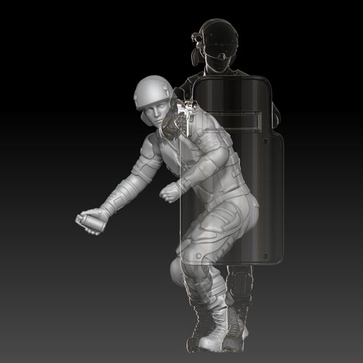 🚓 swat action figures flash bang 2025 4・ STL File for 3D printing・Cults
