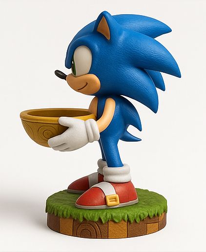 🔑 Sonic Key Bowl・ STL File for 3D printing・Cults