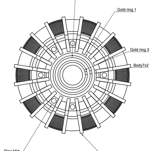 👨 Iron Man Arc Reactor・ STL File for ・Cults