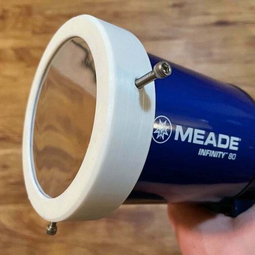 ☀️ Solar Filter for Refractor Telescope (~80mm aperture)・Free STL File ...