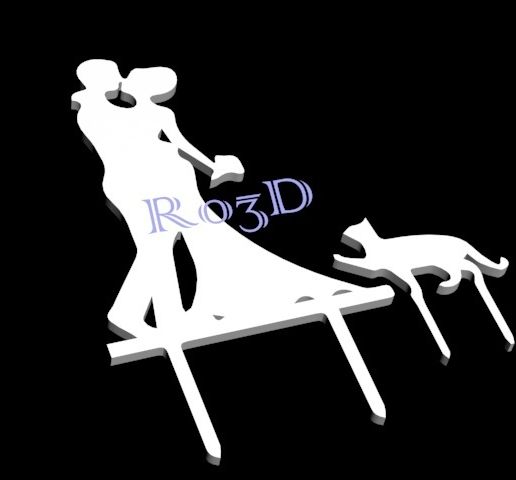 🍰 Cake topper・Free STL File for ・Cults