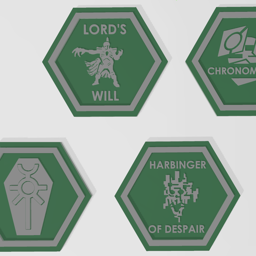 Free STL file Necron-Inspired Ability Marker Tokens (9th Edition) ⚔ ・3D ...