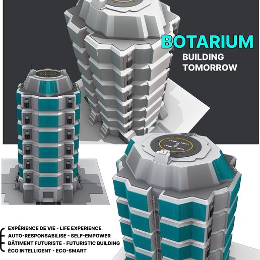 3D file Botarium Bulding 🏘️ ・3D print design to download・Cults
