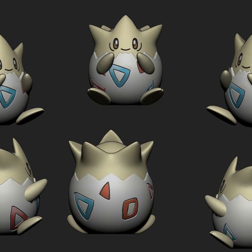 STL file Pokemon - Togepi with 2 poses 🐉 ・3D printing design to ...