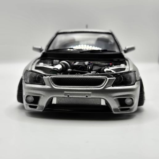 🚗 1/24 Toyota Altezza/Lexus IS Engine Bay Transkit with Big Turbo 1JZ ...