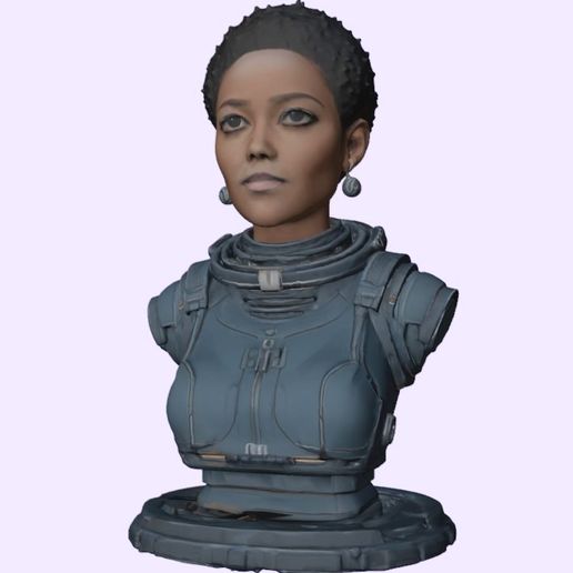 Fichier STL Sci-Fi Explorer Bust – Female Astronaut 👤 ・Design à télécharger et à imprimer en 3D ...