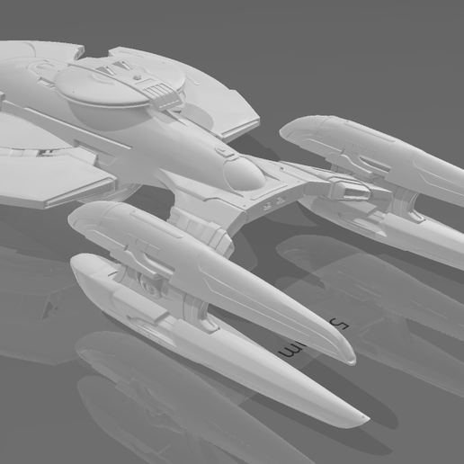 Free STL file STO - Federation - Manticore-class Heavy Destroyer ...