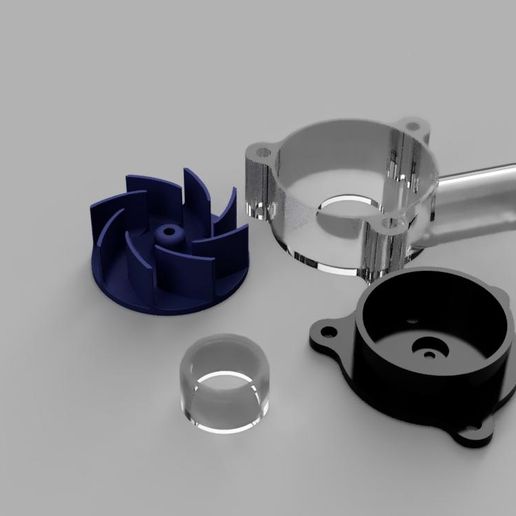 🚰 Water pump (electric motor cz021)・Free STL File for 3D printing・Cults