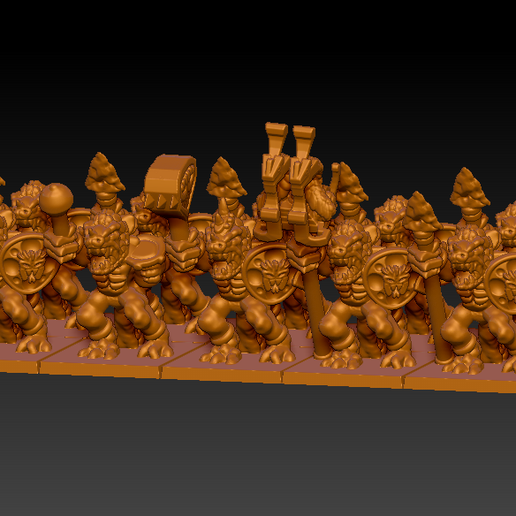 🎲 -No supports- Lizardmen・ STL File for 3D printing・Cults