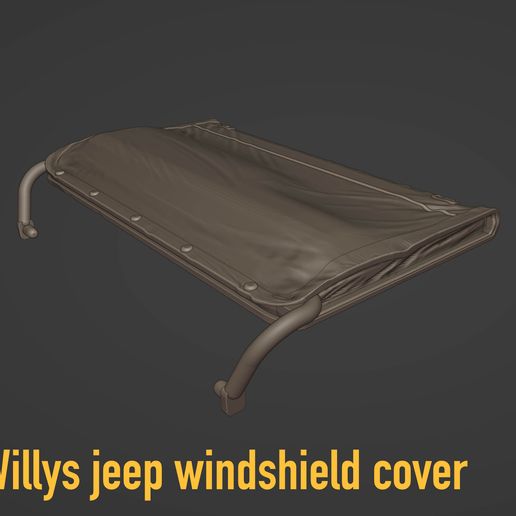 🌆 UPGRADE - Willys jeep windshield cover - 1/35・ STL File for 3D ...