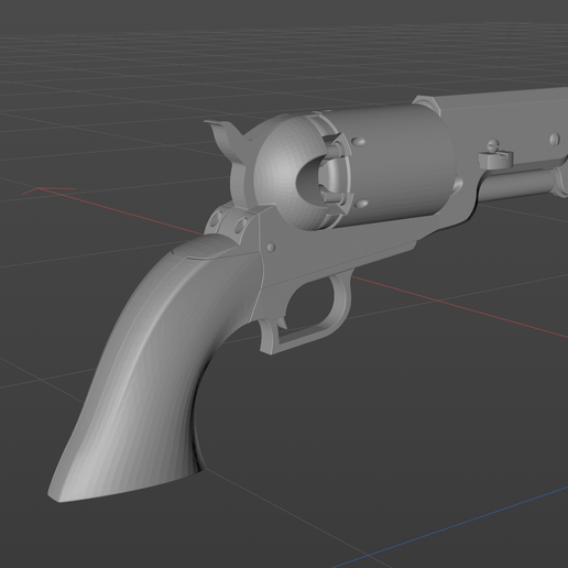 STL file American Colt 1847 revolver 3D model material 🗺️ ・Template to ...