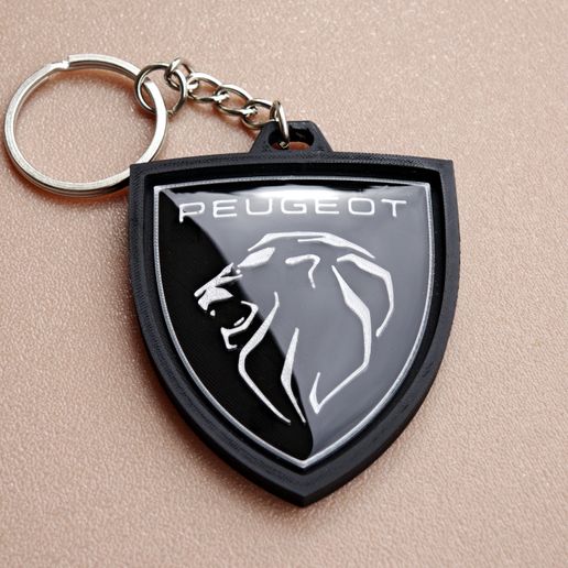 🚙 Peugeot new logo keyring・Free STL File for 3D printing・Cults