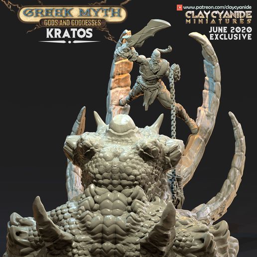 👾 Kratos・ 3D File for 3D printing・Cults