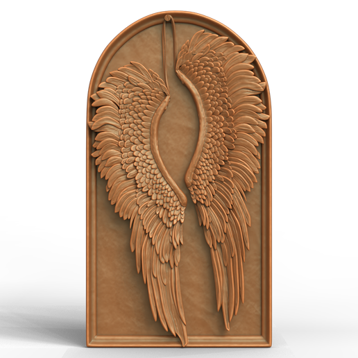 3D file 3D Model STL File for CNC Router Laser & 3D Printer 5206 Wings ...
