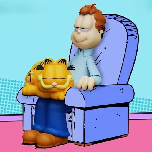 sleeping garfield
