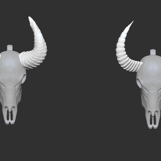🐐 Goat Skull・ STL File for 3D printing・Cults