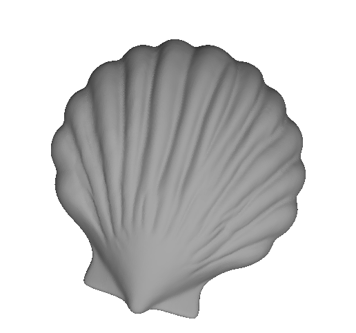 🥣 Seashell Plate・ STL File for 3D printing・Cults