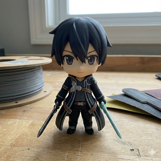 🗡️ Kirito Chibi Nendoroid – 3D Print Model Sword Art Online・Archivo STL ...