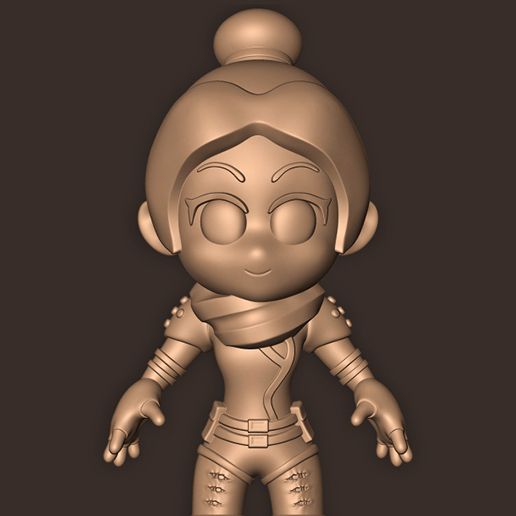 🇬🇮 Wraith Chibi // Apex Legends・ STL File for ・Cults