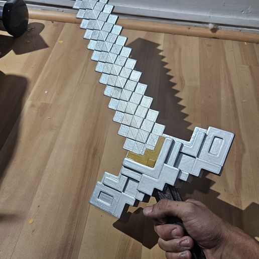 🎬 A Minecraft Movie Iron and Diamond Sword. Movie, video game, props ...