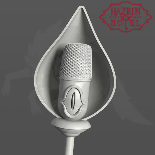 🎤 Alastor’s Microphone Staff season 2 – Hazbin Hotel Inspired Cosplay ...