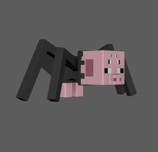 STL file Minecraft Mutant Spider Minifigure 🕷️ ・3D printing template to ...