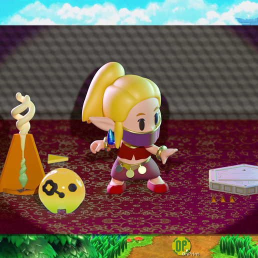 🕺 ZELDA - EoW - Dance costume -・ 3D File for 3D printing・Cults