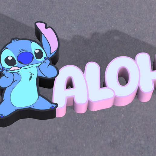 STL file LAMP STITCH PRENOM ALOHA 🔦 (3MF)・3D printable design to ...