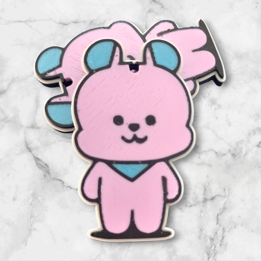 🗝️ BTS21 Mang Keychain・ STL File for 3D printing・Cults