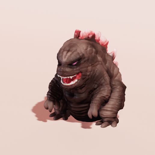 👾 Godzilla Mini・Archivo STL para Impresión 3D・Cults