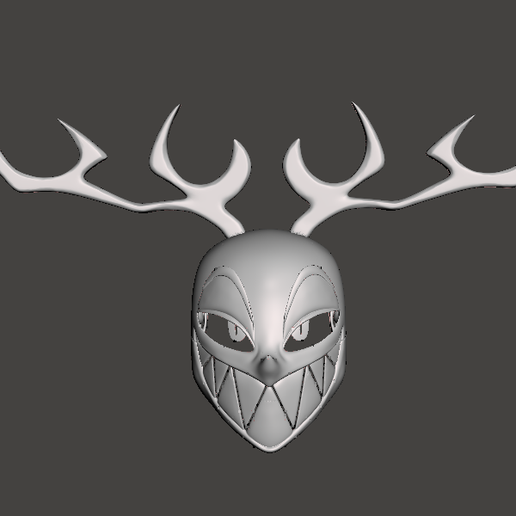 🏨 Alastor Hazbin Hotel moving jaw mask・ OBJ File for 3D printing・Cults